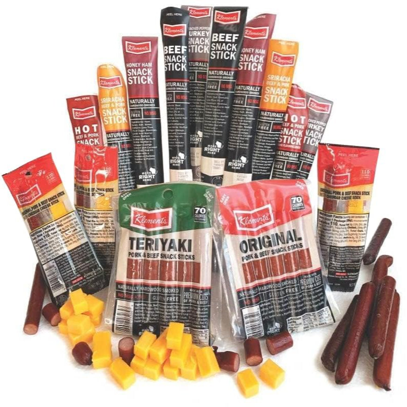 26 pc. Meat and Cheese Sticks Sampler – Jerky.com