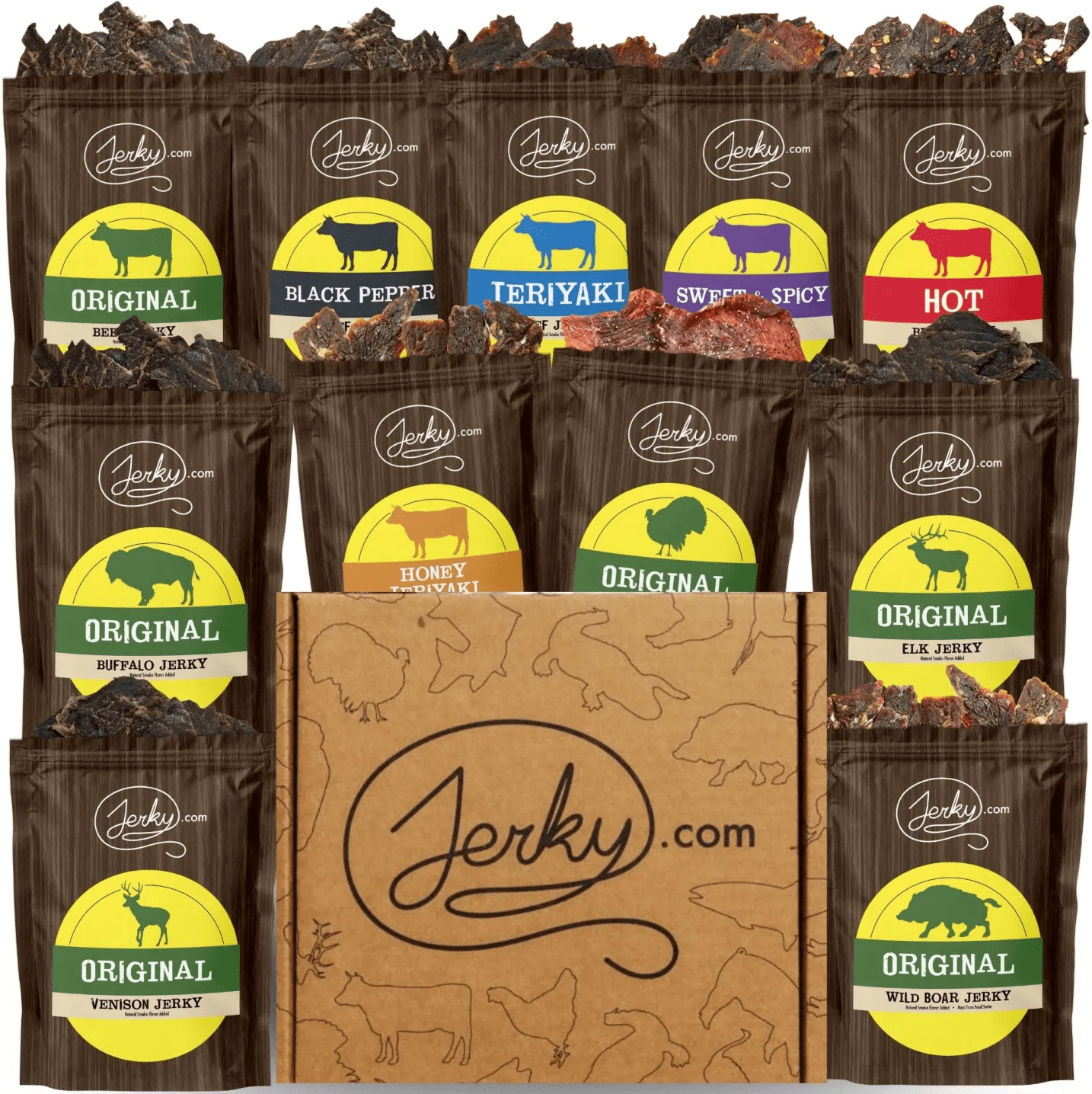 Ultimate Jerky Gift Basket - 11 kinds of jerky in an awesome gift box ...