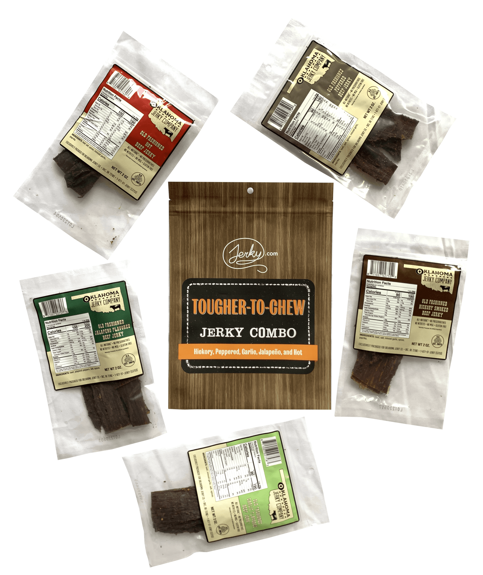 Tougher to Chew Jerky Combo - Traditional style jerky 5 great flavors ...